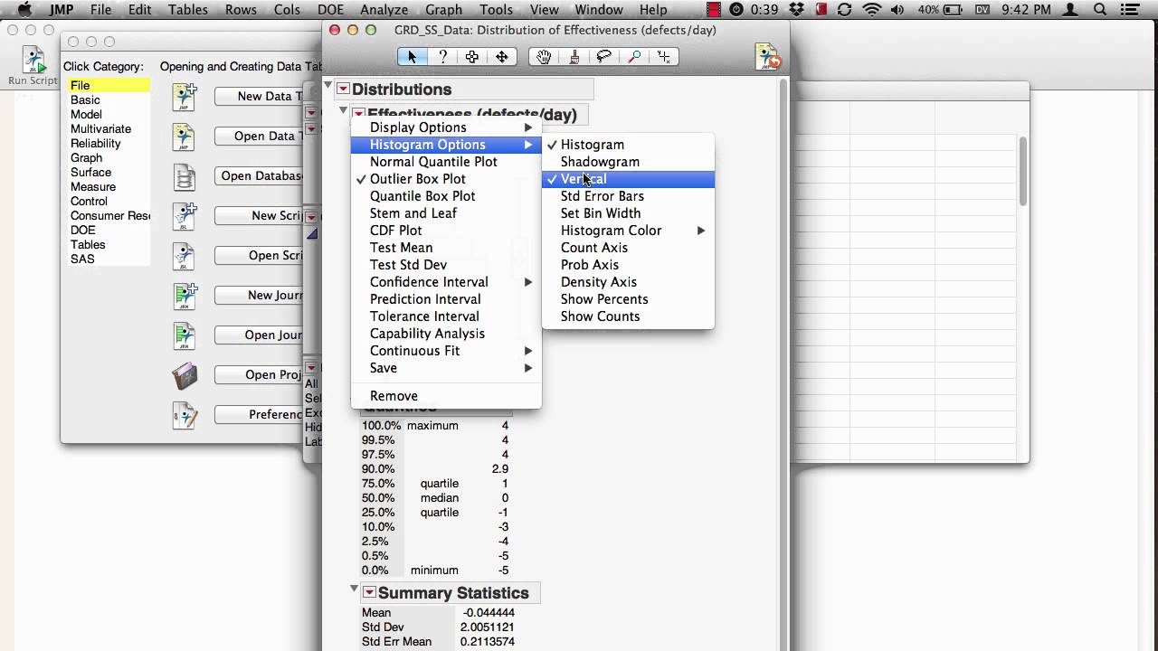 Graphic Representations of Data Using JMP - YouTube