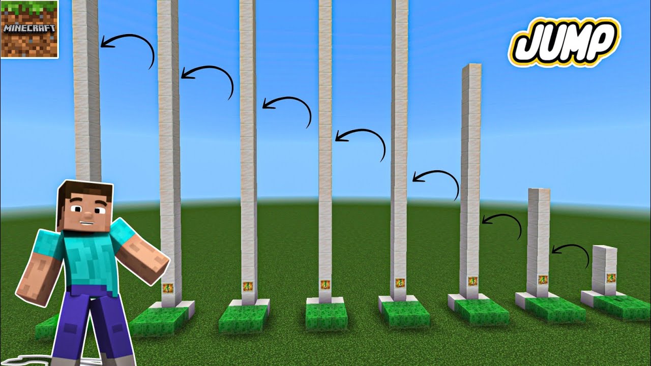 Minecraft The Slimeblock Mega Jumper 😱 Youtube 9590