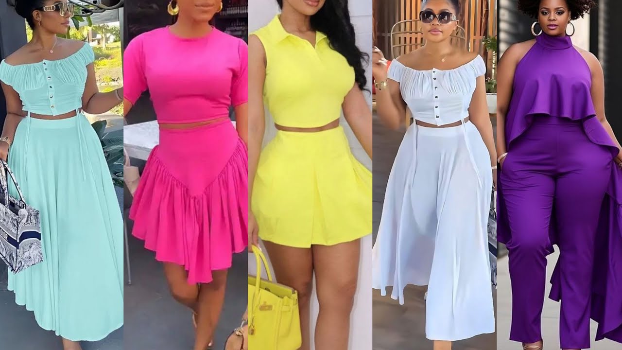 Stylish Two-Piece Outfit Ideas | Trendy 2-Piece Dress Design ...