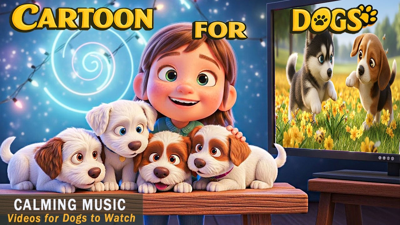 Dog Cartoons for Dogs: Best Video to Keep Dog Calm & Happy for Hours ...