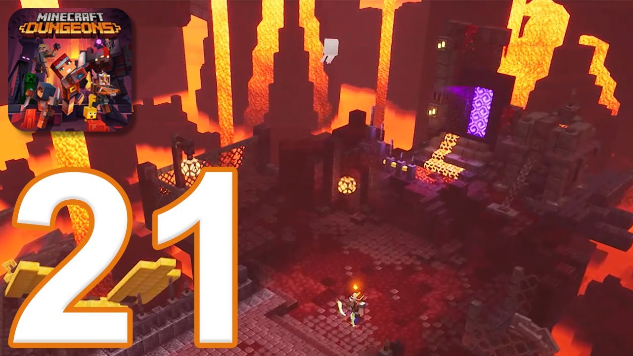 Minecraft Dungeons - Gameplay Walkthrough Part 21 - Nether Wastes (PS4 ...