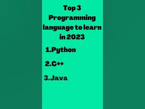 # Top 3 Programming language - YouTube