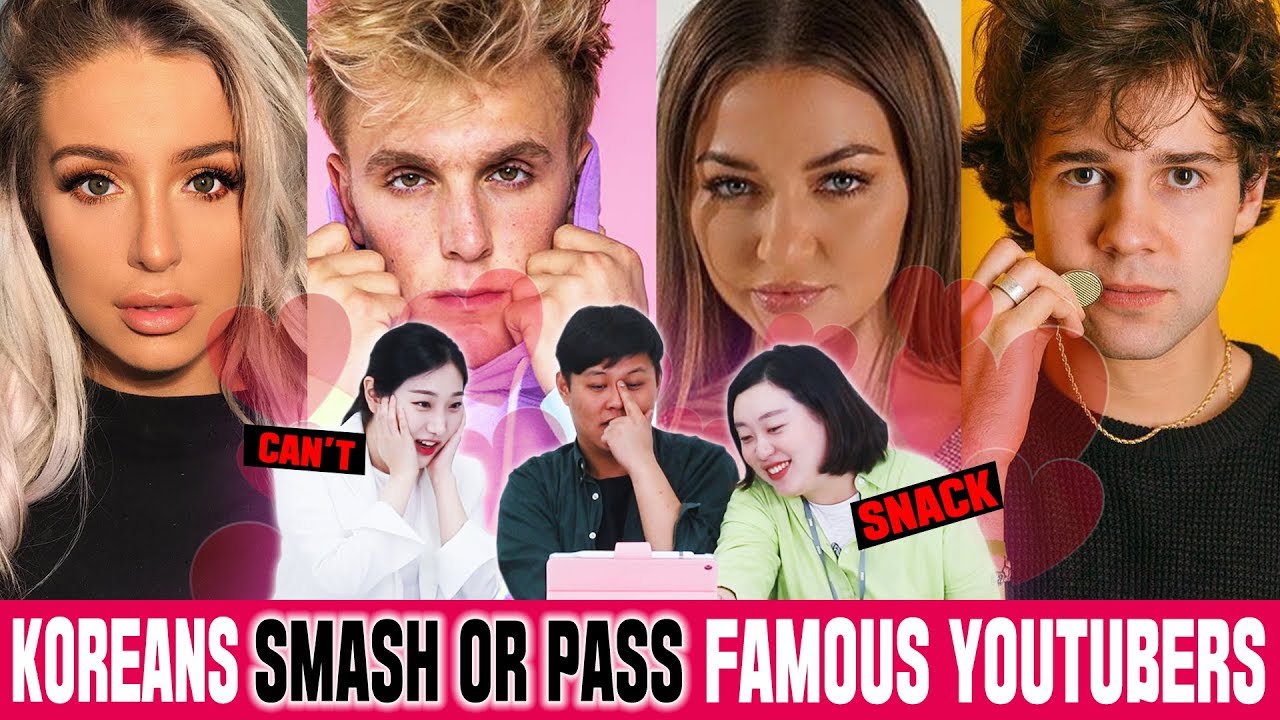 Koreans in their 30s Smash or Pass Famous Youtubers [ENG sub] - YouTube