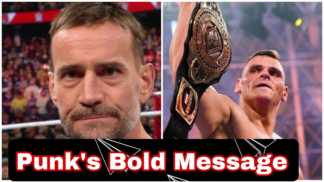 Punk sends strong message to Gunther - YouTube