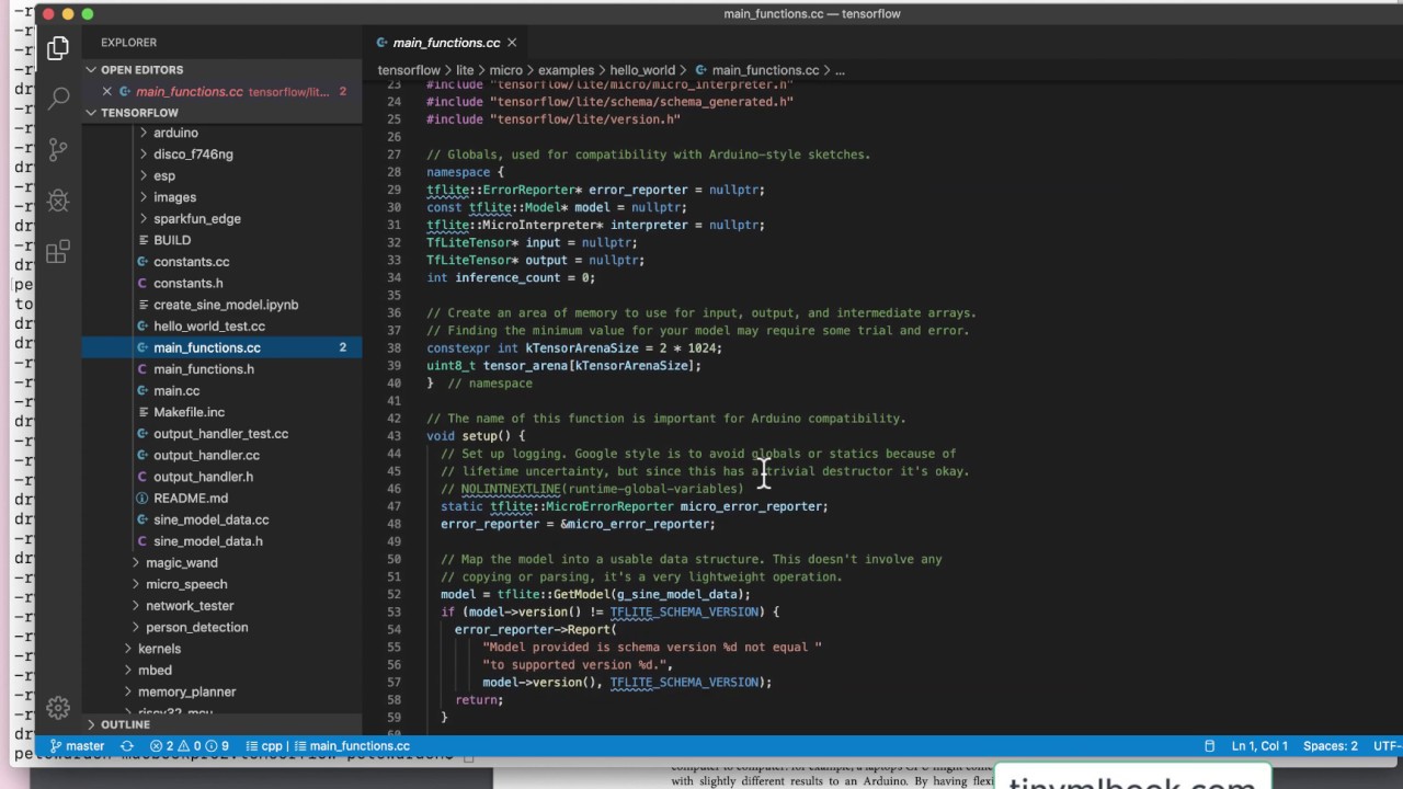 Tinyml Book Screencast 2 Deploying The Hello World Model On An