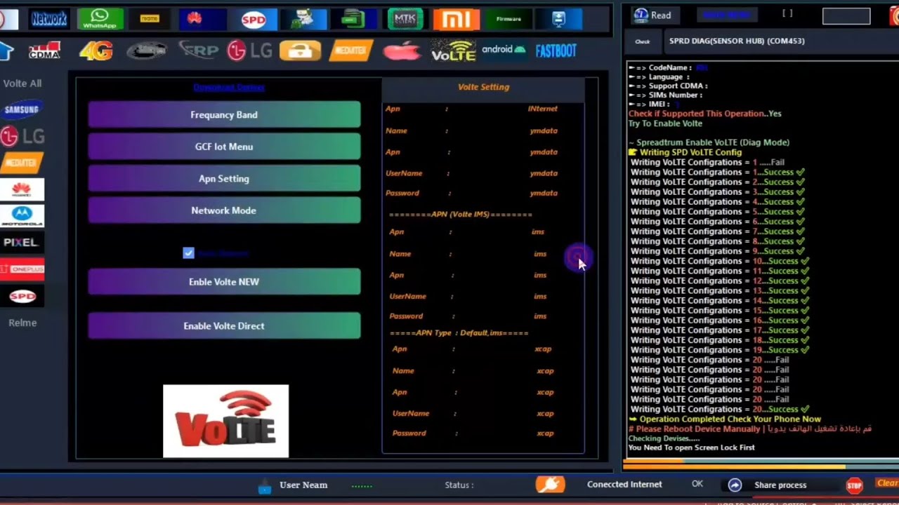 Enable VOLTE All SPD Devices By Kunlock Team Tool (Gameel Alrofaydy ...