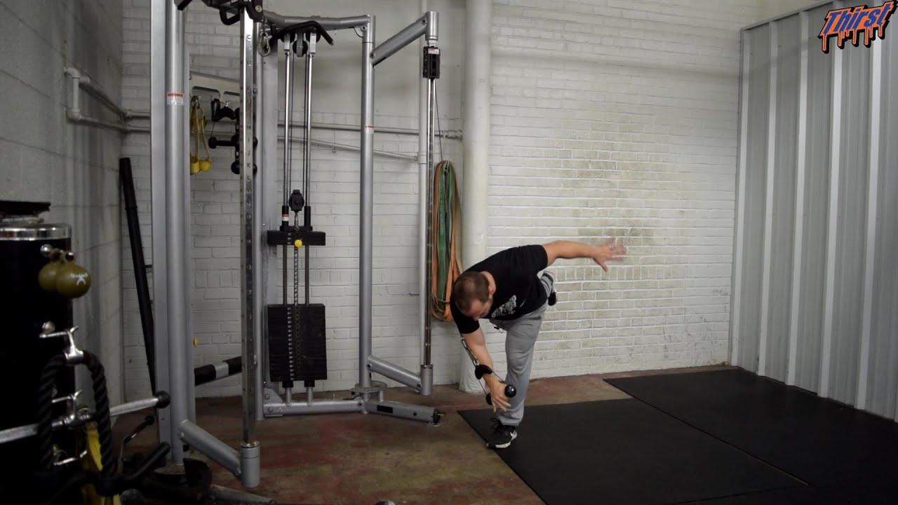 Single Leg Cable RDL With Press Across - THIRSTgym.com - YouTube