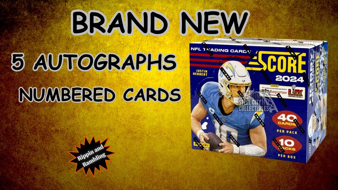 NEW 2024 Score Football Hobby Box - YouTube