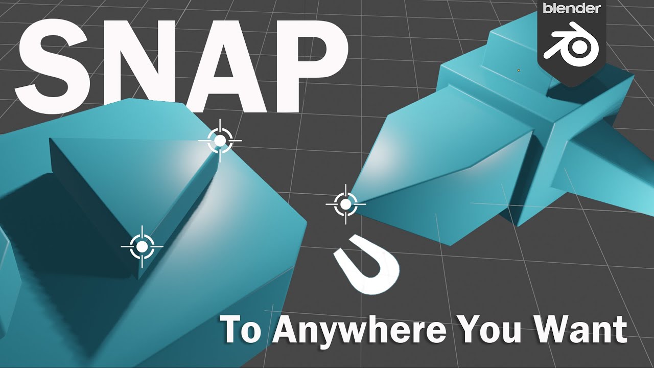 Blender. How to snap to anywhere you want - YouTube