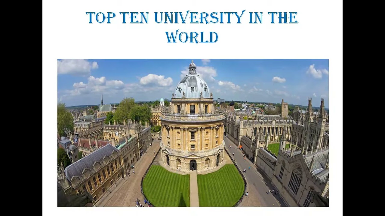 Top Ten University in the World. Part:01 - YouTube
