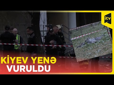 Rusiyanın Kiyevi vurması nəticəsində ikisi uşaq olmaqla üç nəfər ölüb ...
