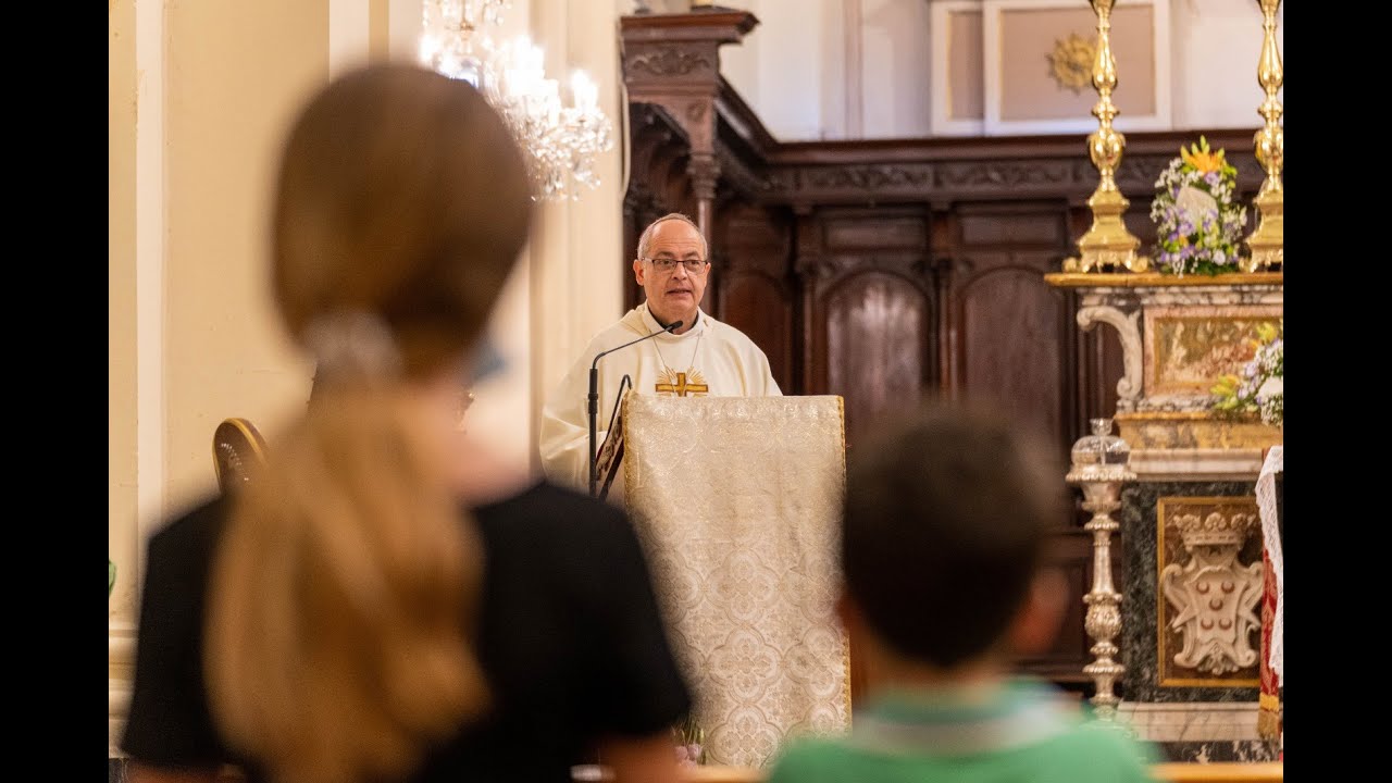 Quddiesa fil-festa tal-Beatu Nazju Falzon, il-Knisja ta' Ġieżu, fil ...