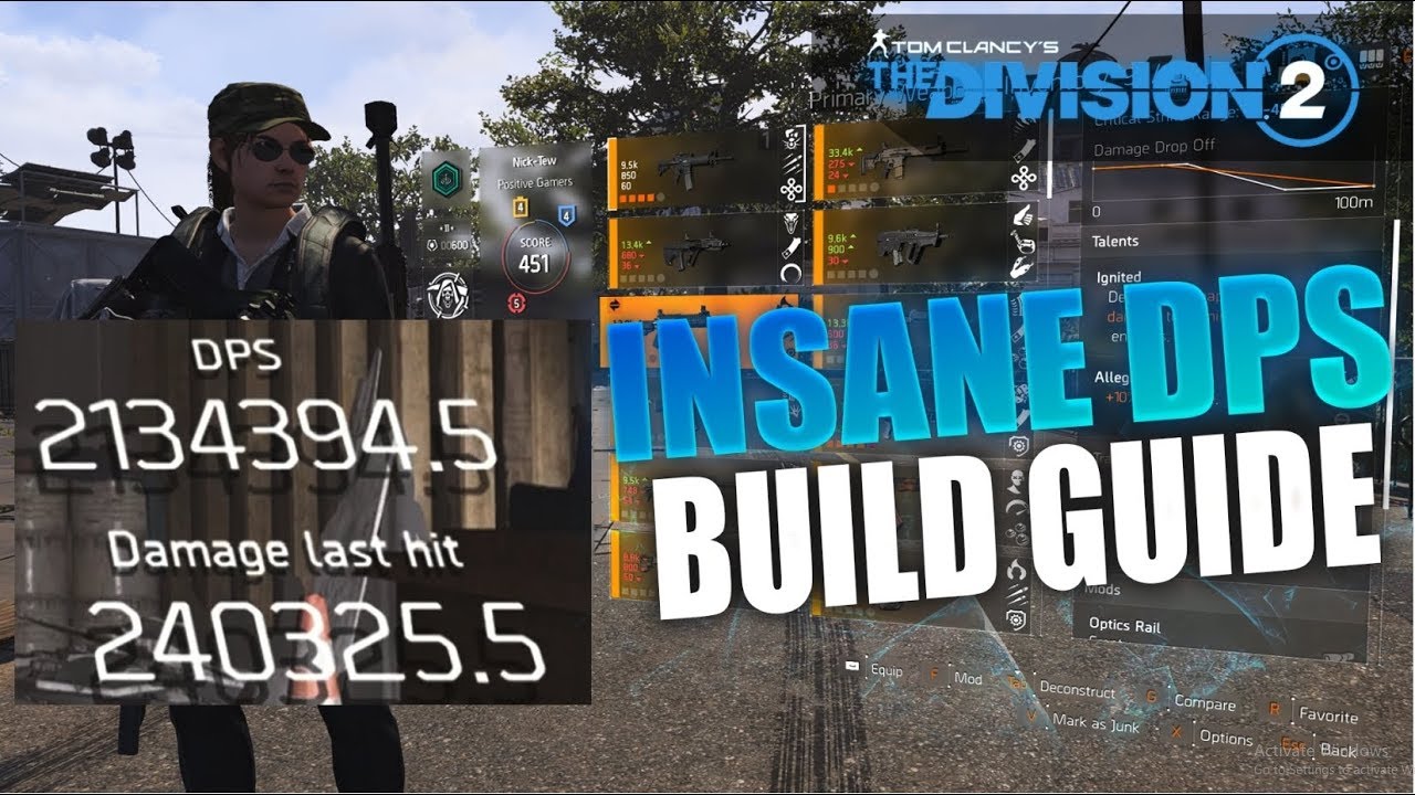 The Division 2 - 2 Million DPS Build Guide | 2 Shot Everything - YouTube