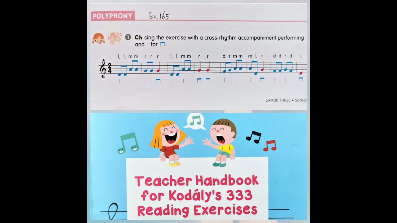 Kodály 333 Reading Exercises No. 165 - Children sing the exercise with ...