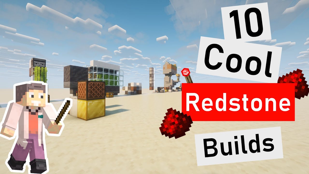 10 Cool Redstone Builds in Minecraft - YouTube