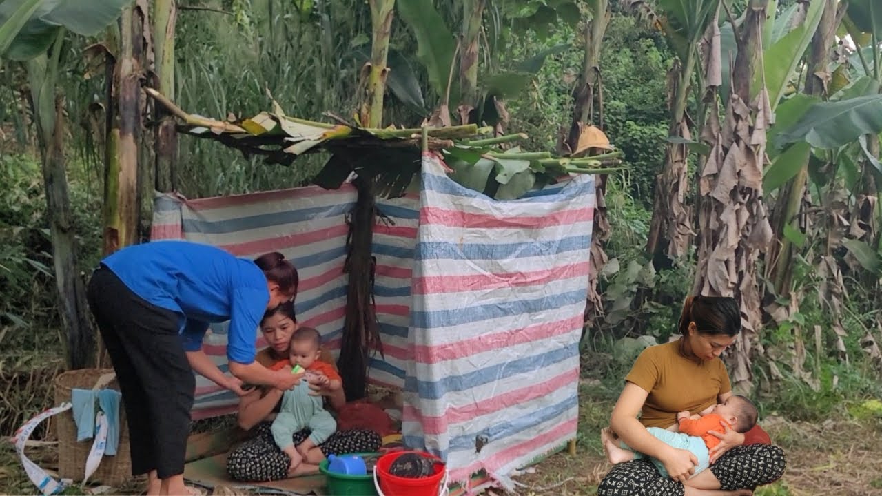 Met a good person who helped me and lent me land to make a new shelter ...