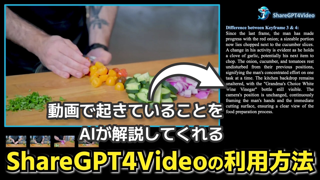 ShareGPT4Videoの利用方法!AIが動画を解析して、起きていることを説明してくたり、面白ポイントを教えてくれます。また、動画からポエムを書いてくれたりもします。 - YouTube