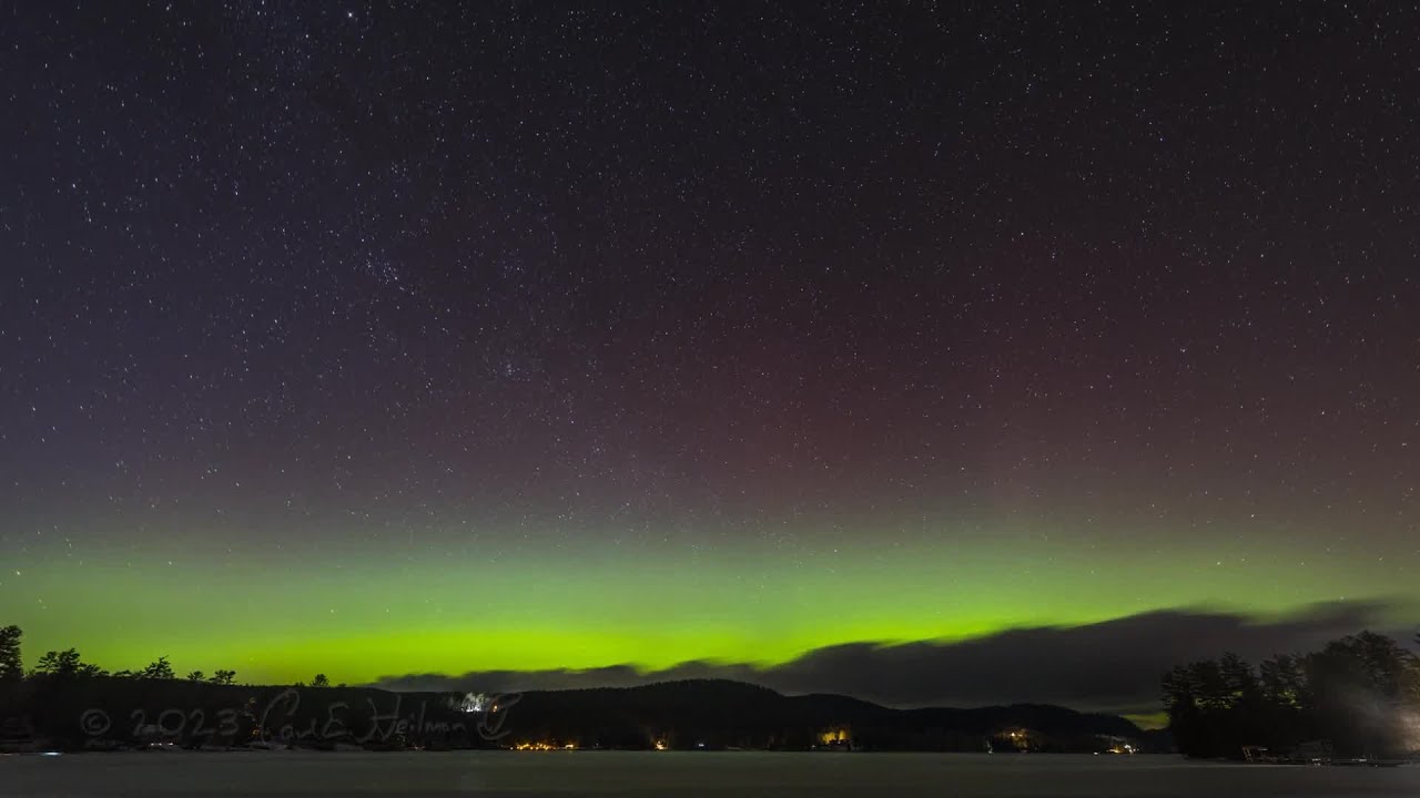 Northern lights over Brant Lake on Thursday, March 23 - YouTube