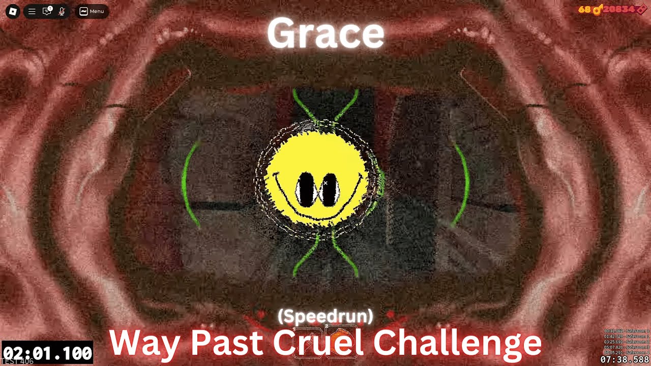 Grace Door 001 to 240 Way Past Cruel Challenge Speedrun - YouTube