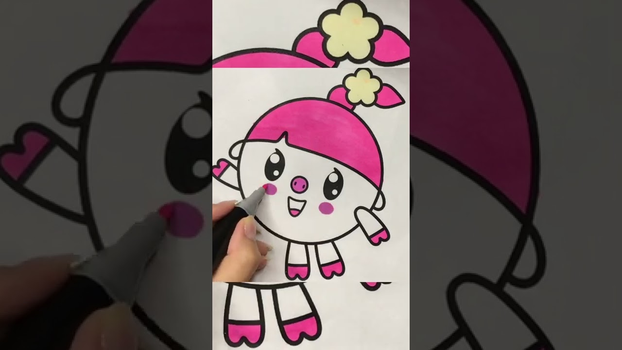 Rosy BabyRiki Малышарики #drawing #cutedraws #babyriki #forkids - YouTube