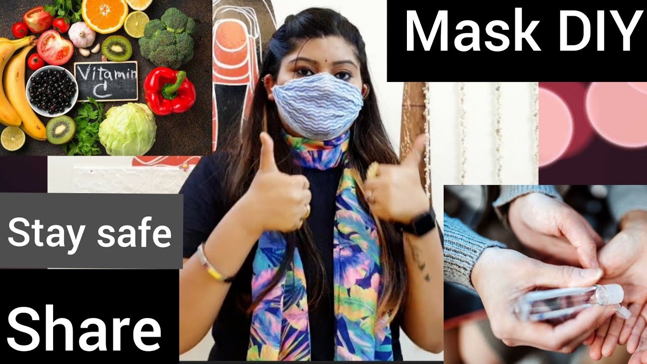 How to make mask at home | home made mask | mask diy - YouTube