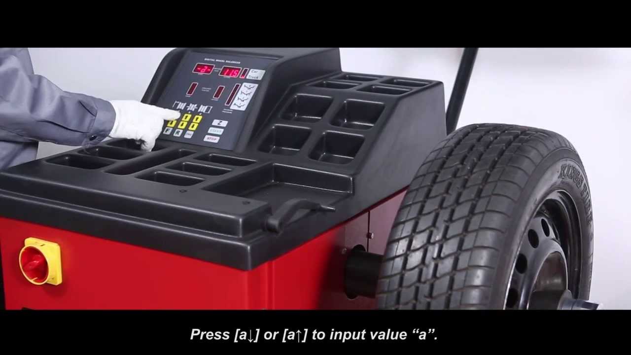 UNITE U-850 TRUCK WHEEL BALANCER OPERATION VIDEO - YouTube