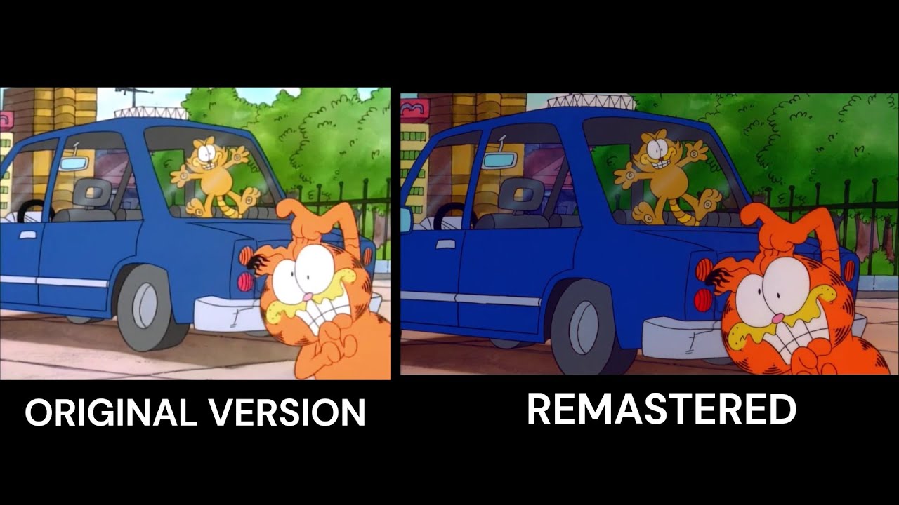 Garfield and Friends - Original vs Remastered (Side by Side Comparison ...
