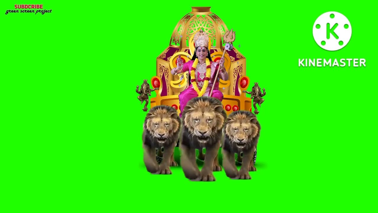 durga ma rath green screen video - YouTube