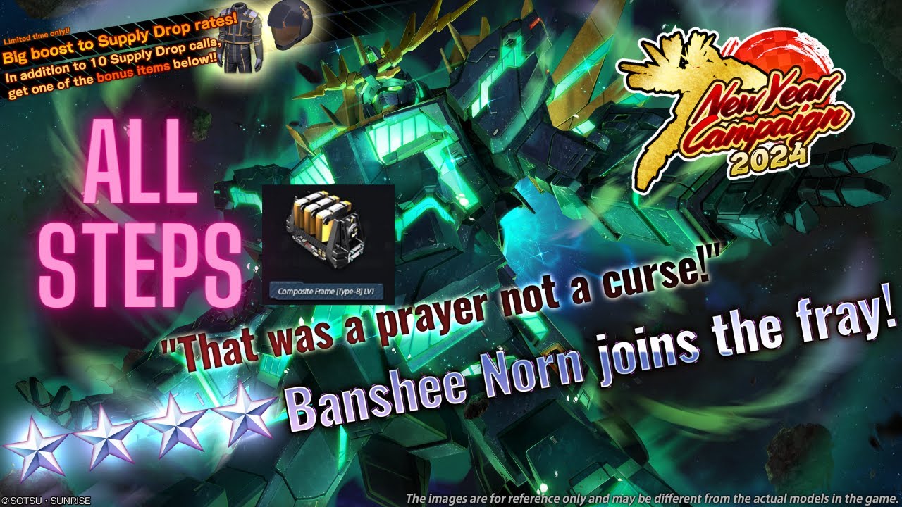 Banshee Norn banner - MOBILE SUIT GUNDAM BATTLE OPERATION 2 - YouTube