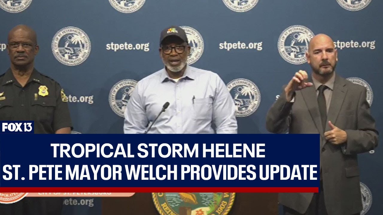 Tropical Storm Helene: St. Pete Mayor provides update - YouTube