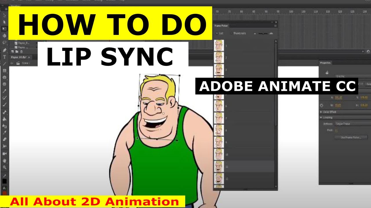 how to do Character Lip Sync Animation Animate CC - YouTube