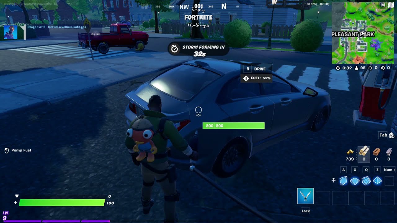 [ FORTNITE ] Pitstop: Stage 1 of 5 - Refuel a vehicle with gas - YouTube
