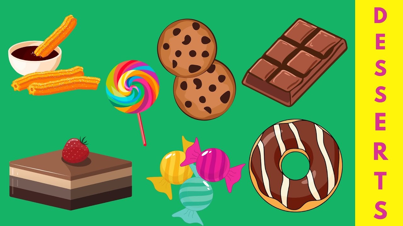 Kids vocabulary | Desserts | Learn English for kids | Fun Educational ...