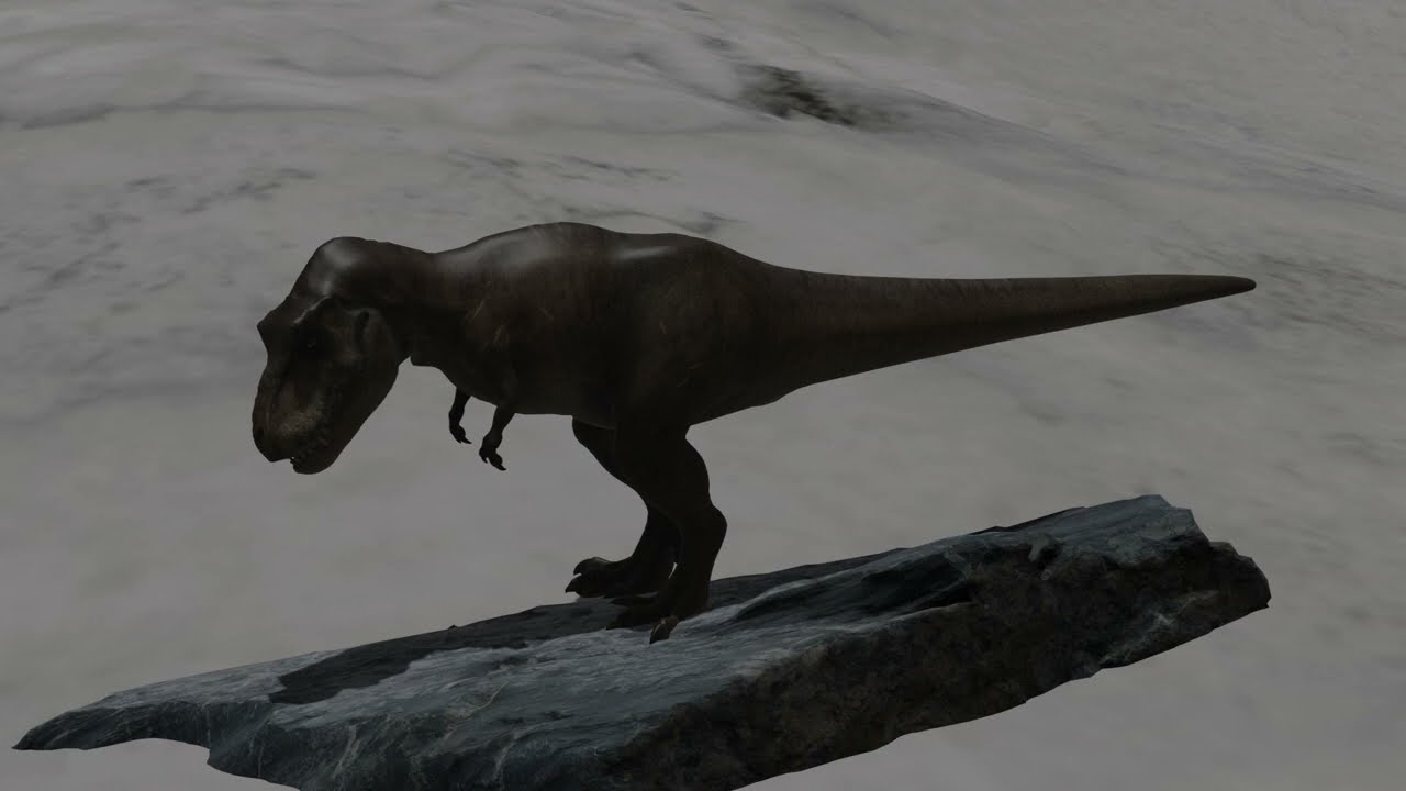 T-rex blender animation - YouTube