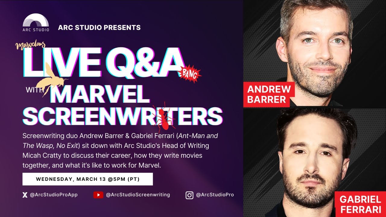 Live Q&A With Marvel Screenwriters Andrew Barrer & Gabriel Ferrari ...