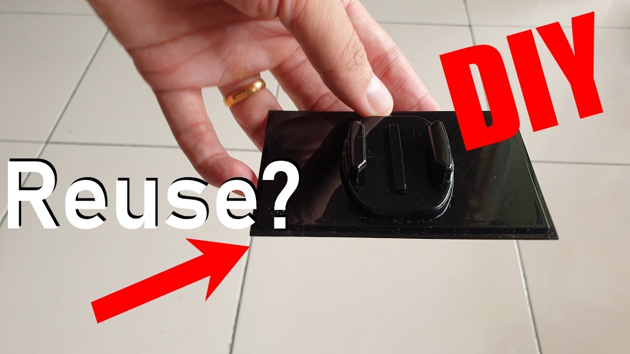 DIY GoPro base plate mount on Shoei GT Air - YouTube