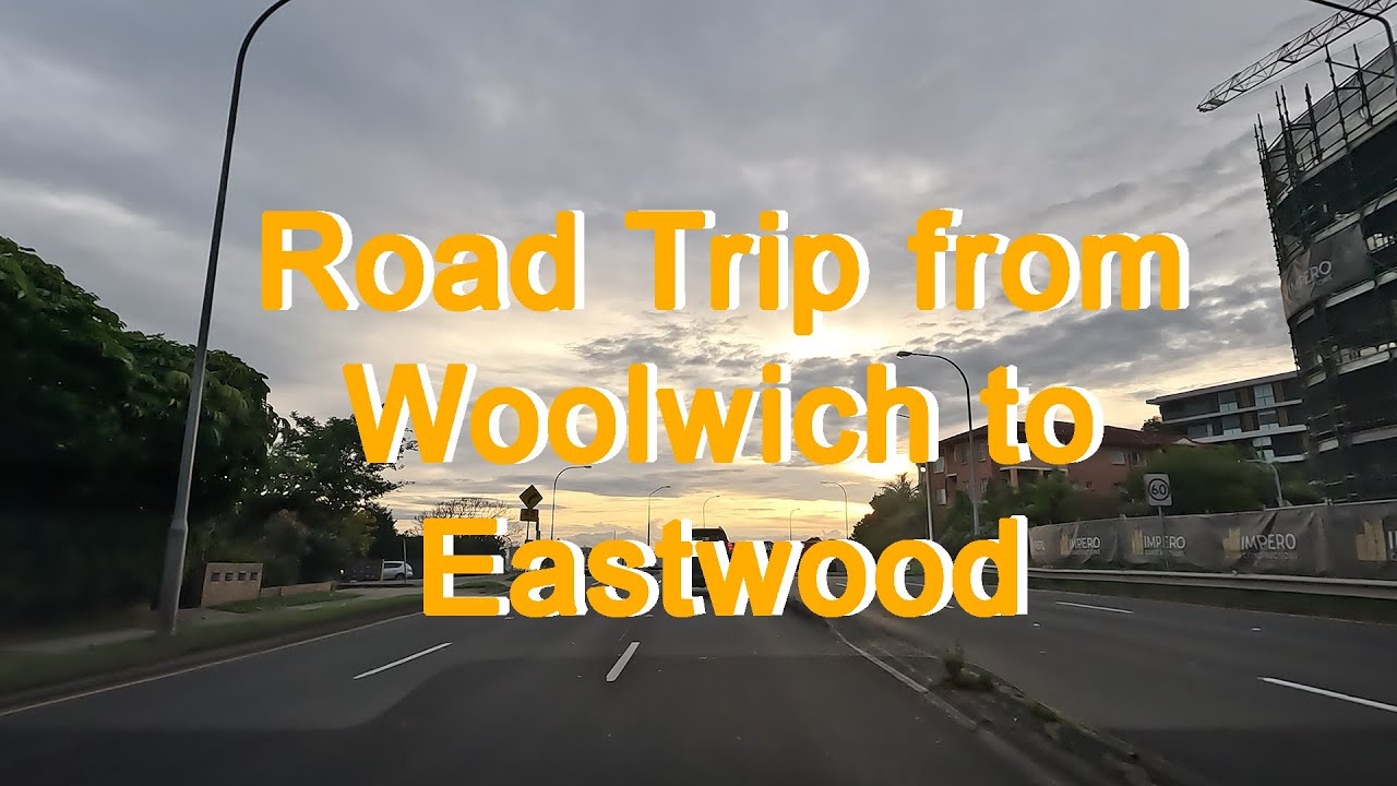 Road Trip in late afternoon from Woolwich to Eastwood, Sydney, New ...