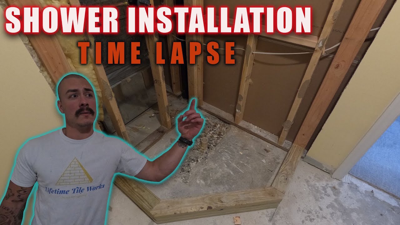 SMALL SHOWER INSTALLATION TIME LAPSE. START TO FINISH (EXPLAINED) - YouTube