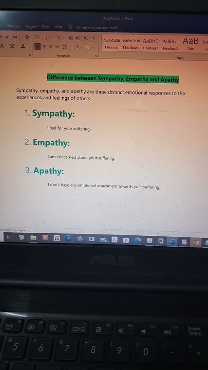 Difference between sympathy, empathy, and apathy - YouTube