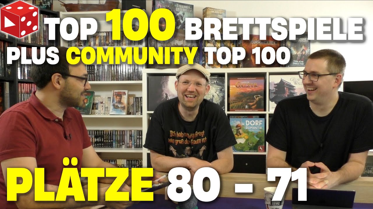 🏆 Plätze 80 - 71 • Die Top 100 Brettspiele aller Zeiten von Ben, Flo ...