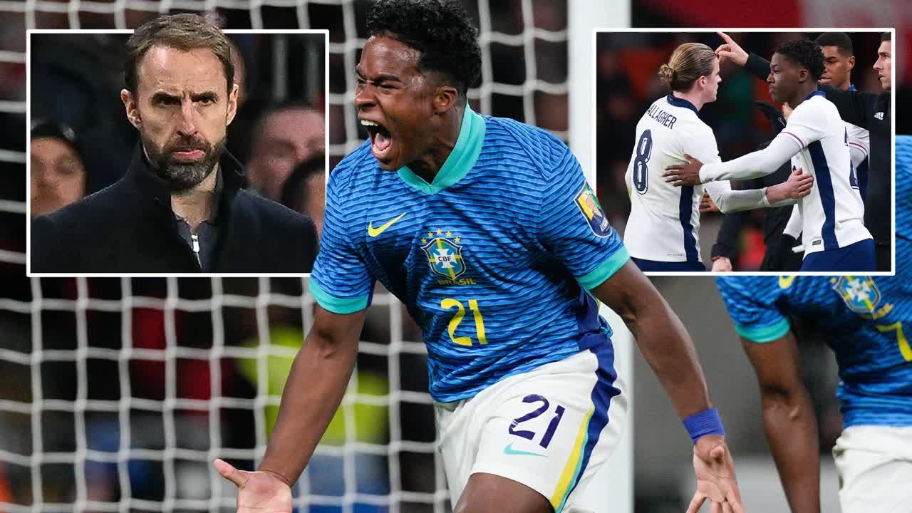 England tamed by 17-year-old Endrick as Three Lions flop in ...