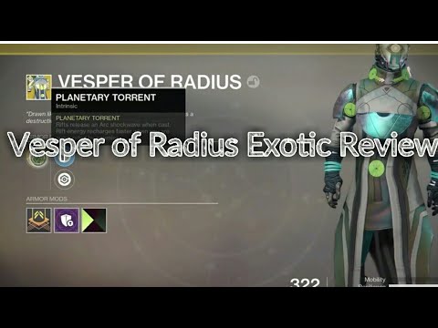 Destiny 2 Vesper Of Radius Exotic Review - YouTube