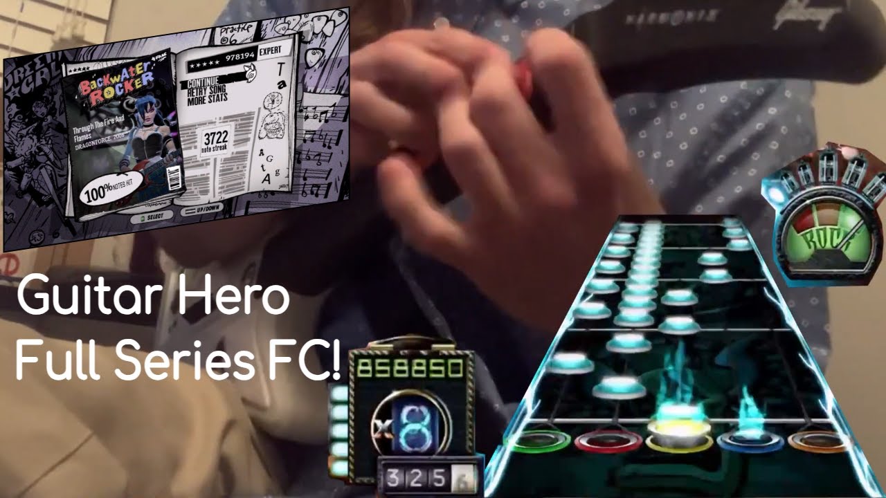 Guitar Hero Expert Guitar Full Series FC | "Through the Fire and Flames ...