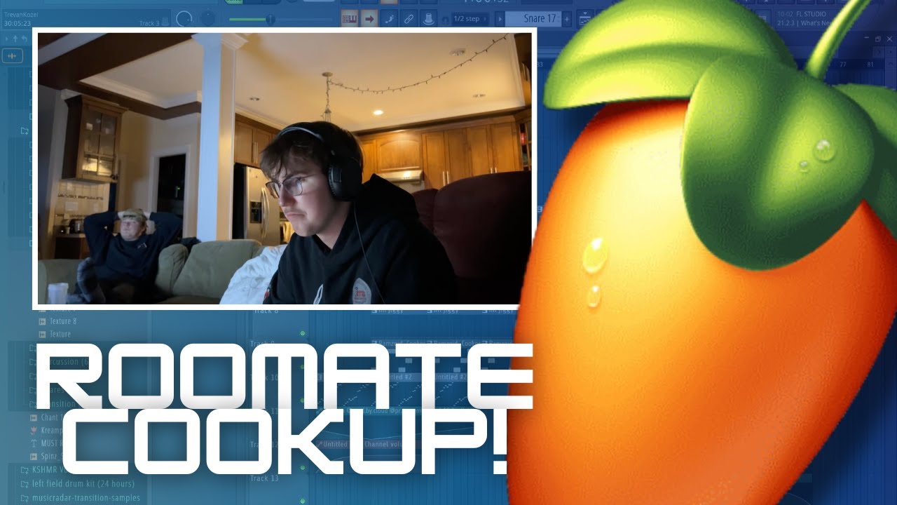 Making a Beat While My Roommate Watches TV | FL Studio Cookup - YouTube