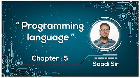 HSC ICT chapter 5 (Programming Language) - YouTube