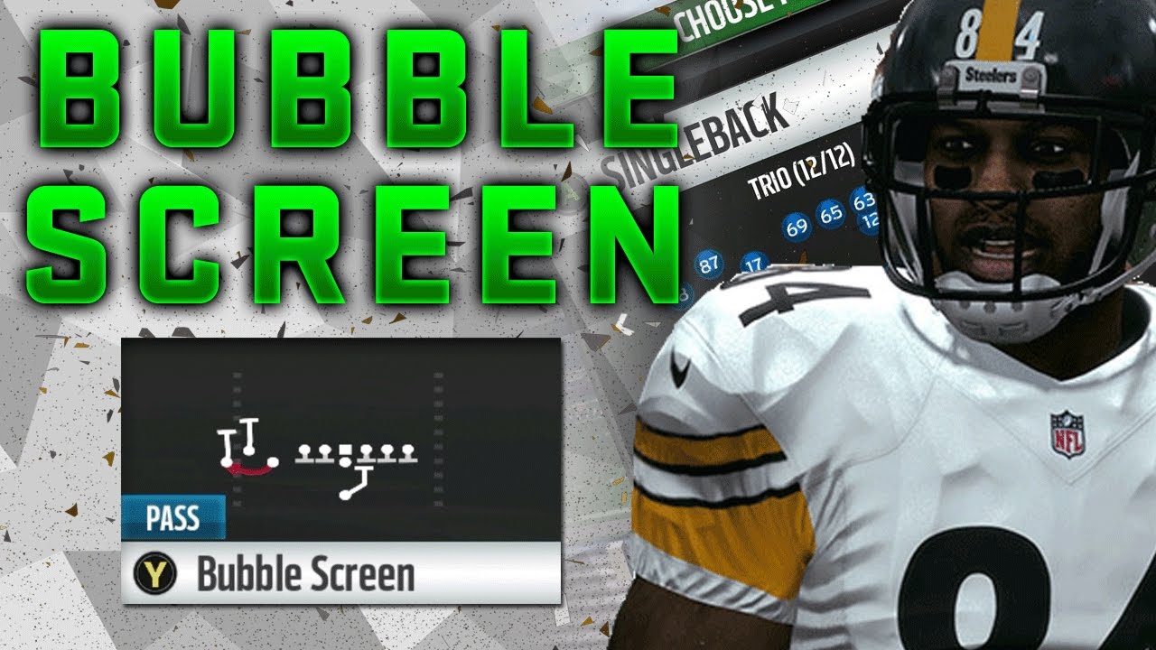 Madden 17 Top Plays | The SECRET to Running Bubble Screens | Madden 17 ...