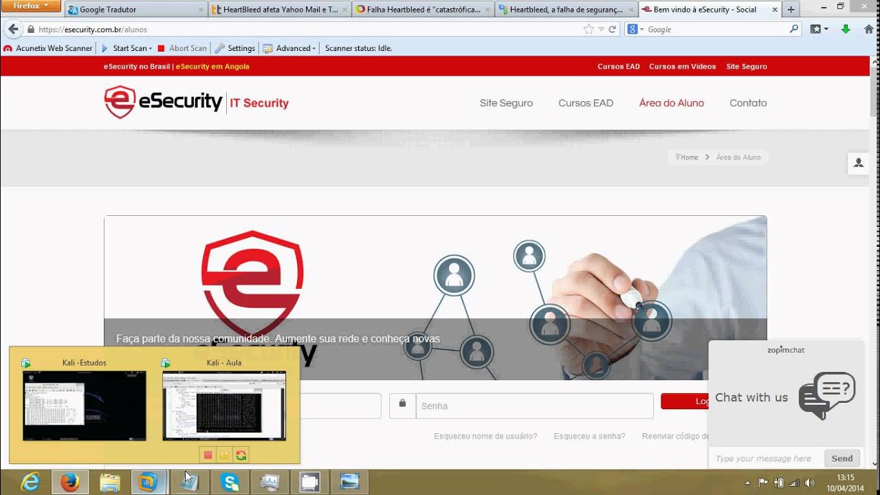 Explorando A Falha Heartbleed Youtube