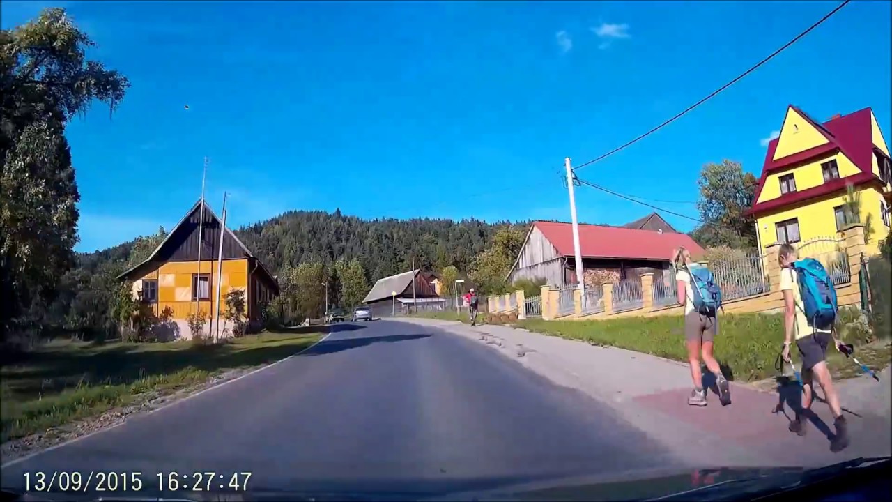 Driving on Polish village in the mountains rural Poland - YouTube