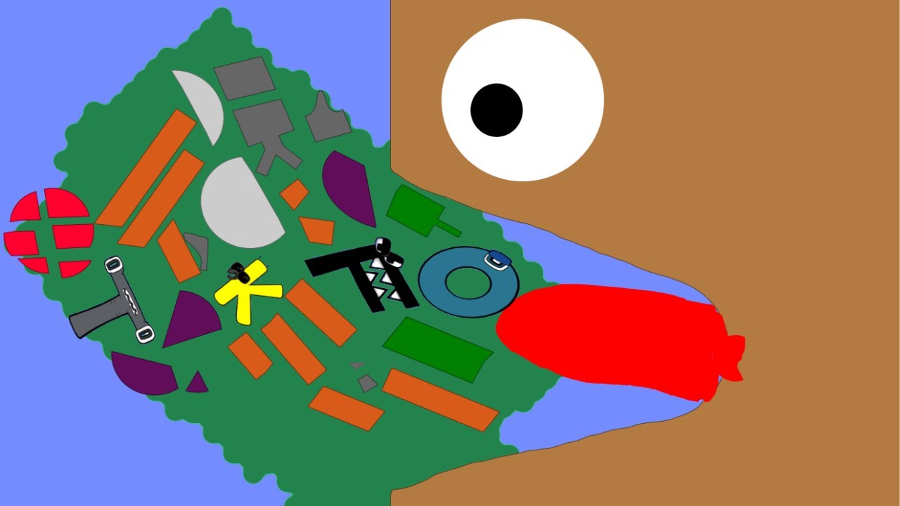 Making Soup With Alphabet Lore Letters In Algodoo - YouTube