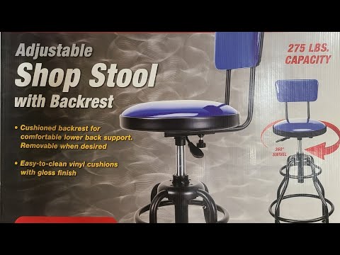 Pittsburgh Automotive Shop Stool assembly and review - YouTube